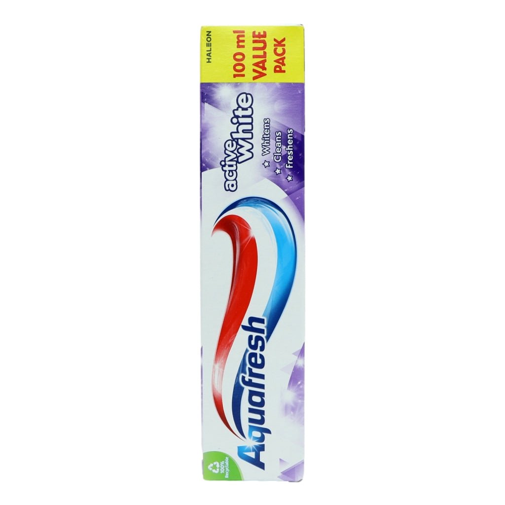 Aquafresh Toothpaste 100ml Active White | 5054563180179 | Intamarque ...